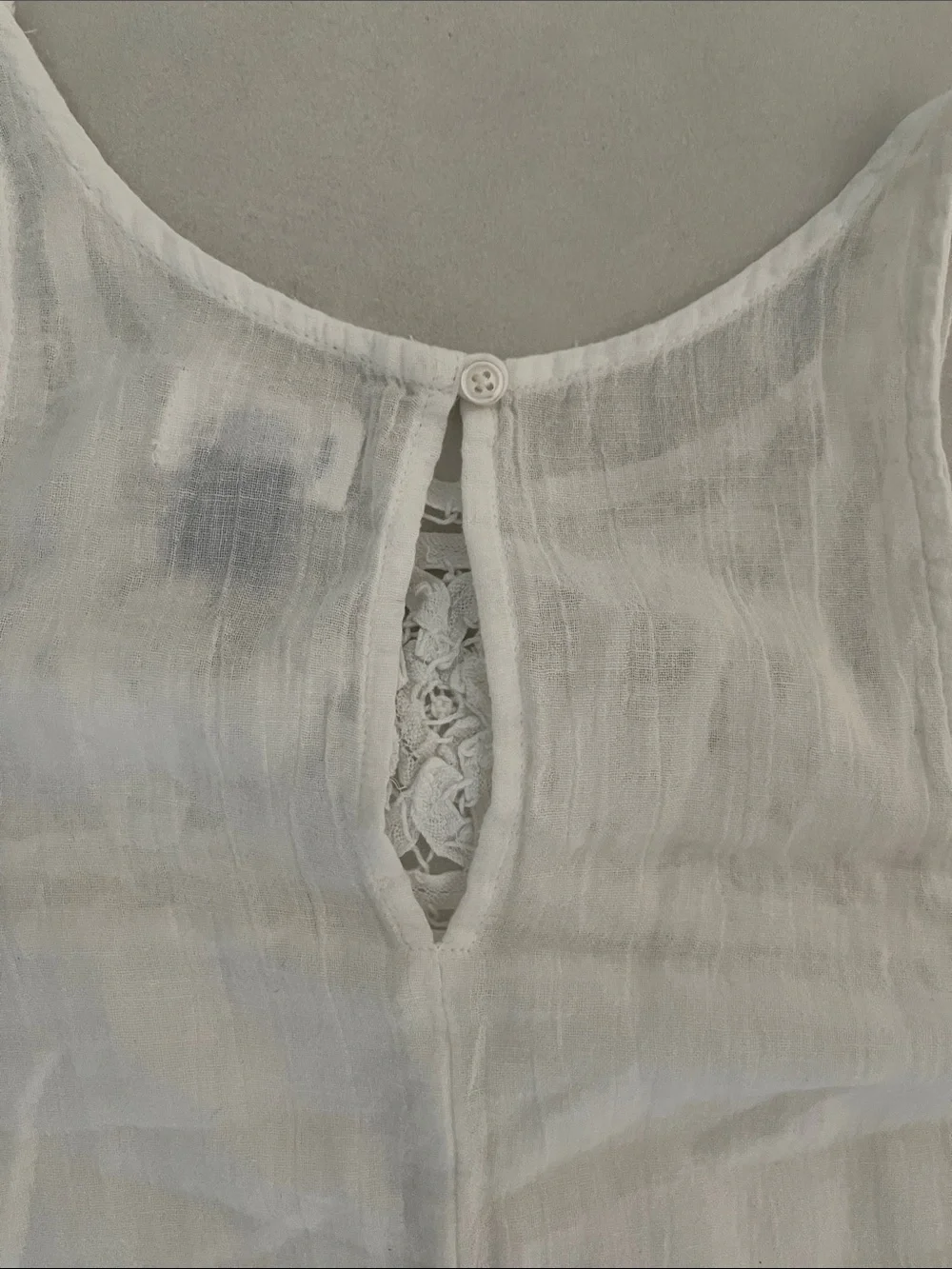 Old Navy | Tops | Old Navy White Crochet Yoke Camisole Tank | Poshmark